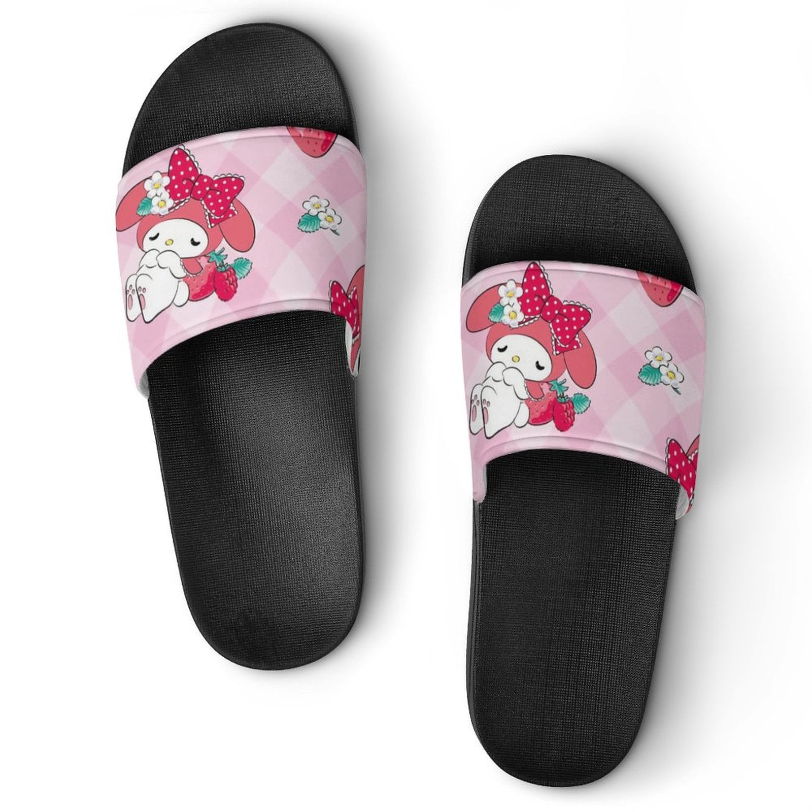 MY Melody Strawberry Slide Sandals for Women,Ultra Comfort Pvc Slippers ...