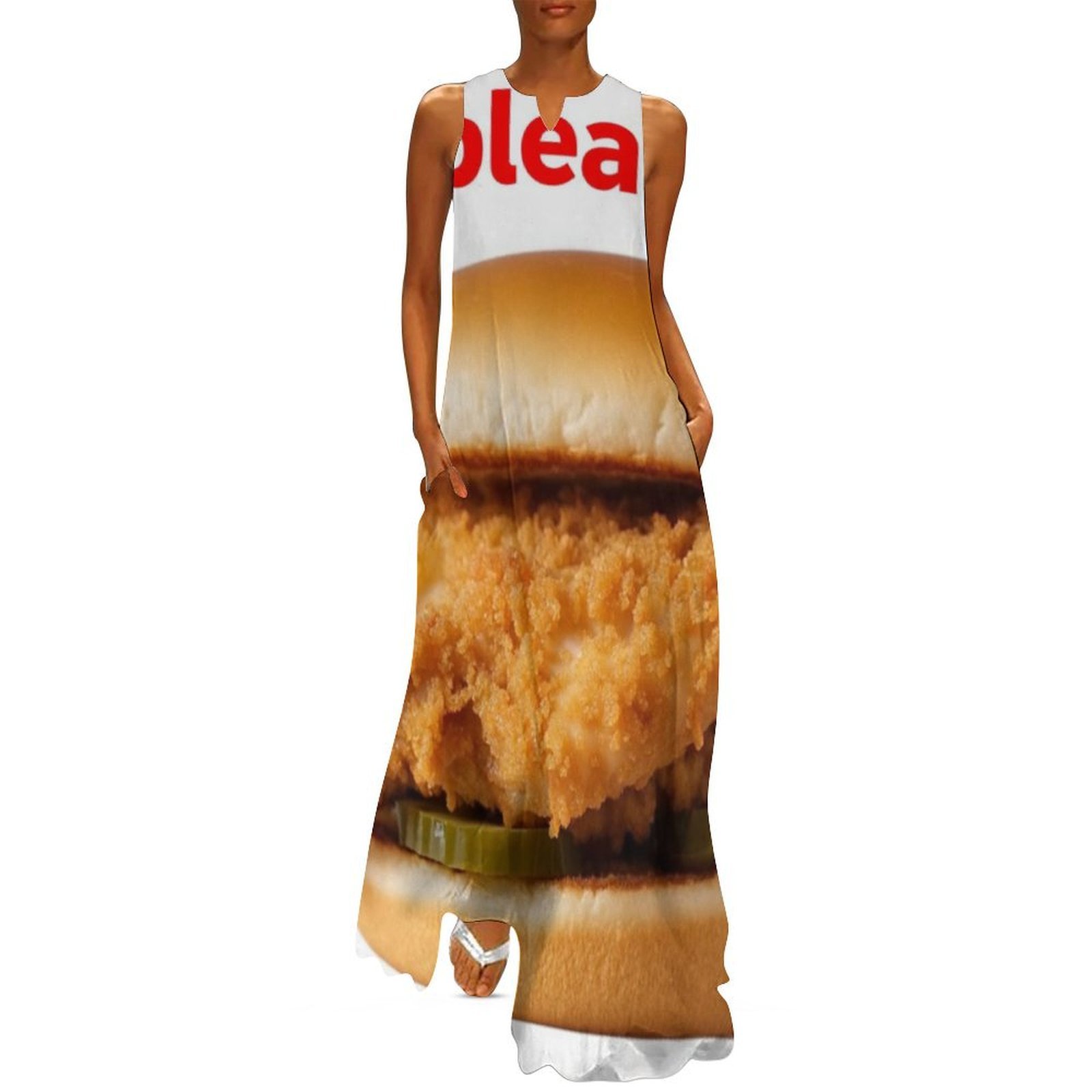 MY PLEASURE CHICKEN SANDWICH Long Dress Women's summer dress women's ...