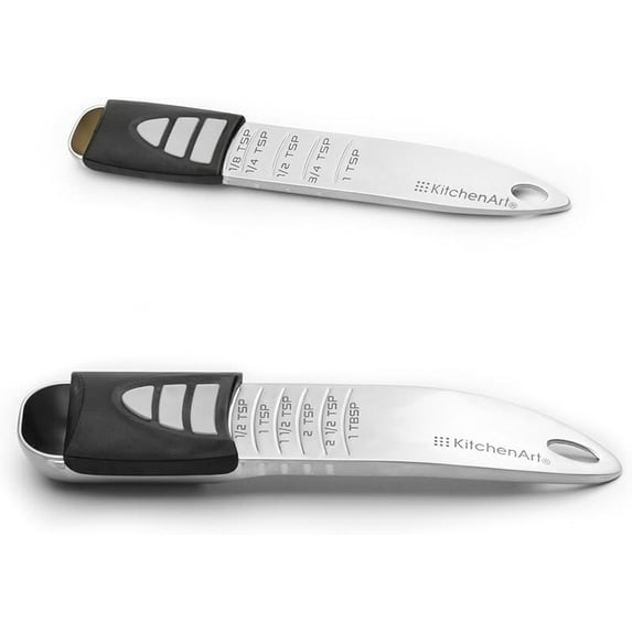 MY Stainless Steel Pro Sliding Adjust-A-Tablespoon and Teaspoon ...
