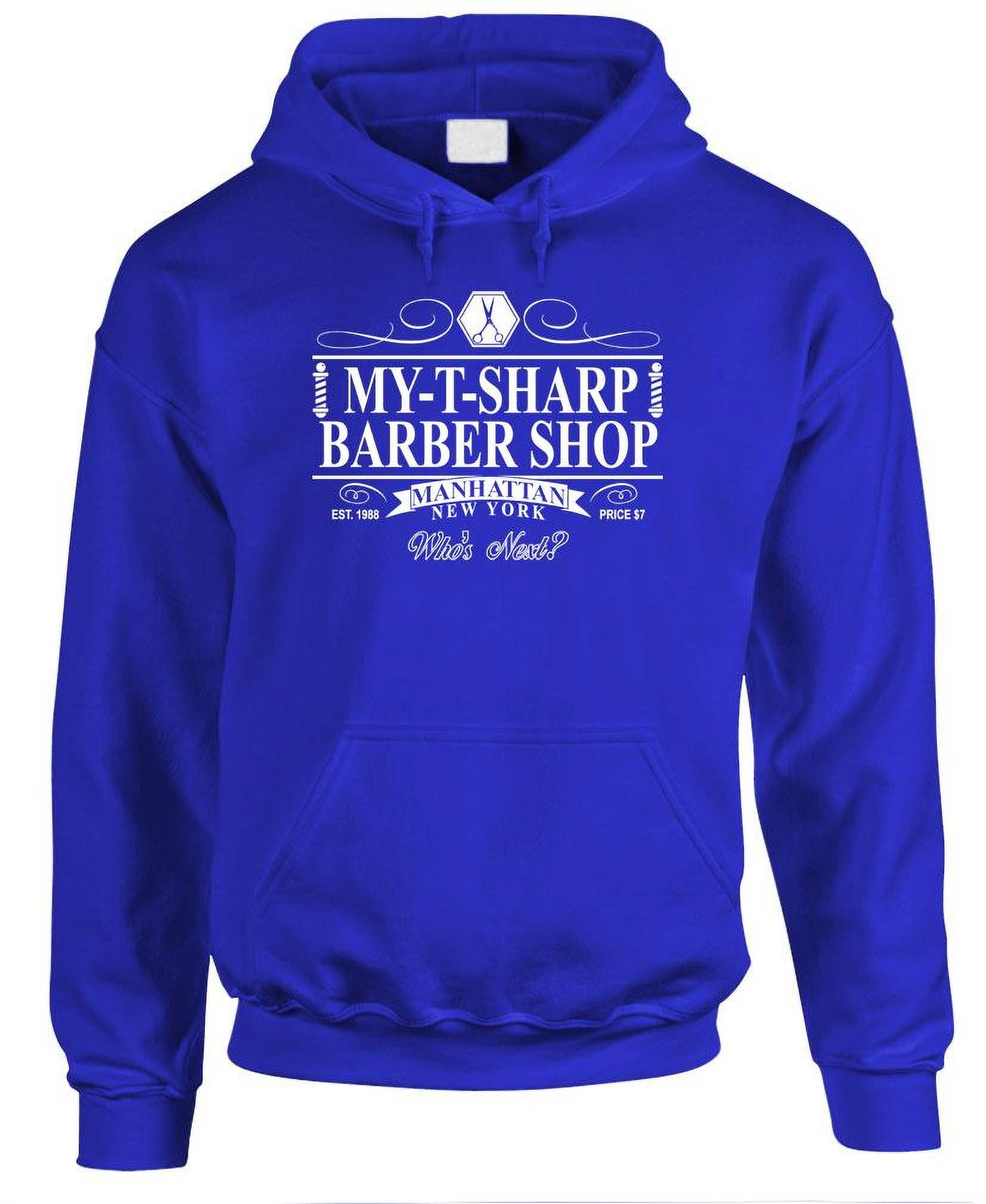 MY-T-SHARP BARBER SHOP - Fleece Pullover Hoodie, Royal, Large - Walmart.com