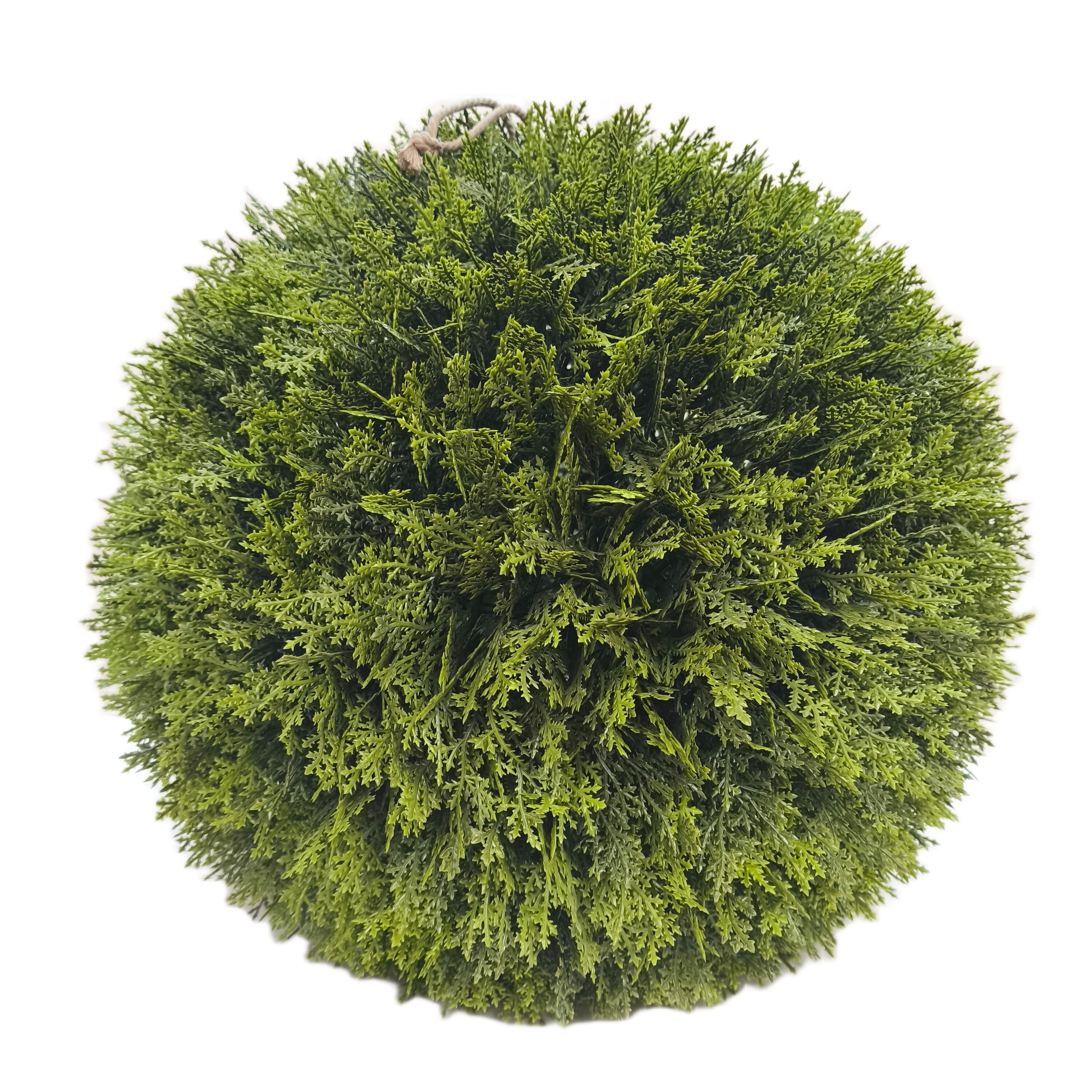 My Texas House 21" Artificial Evergreen Cyprus Ball - Walmart.com