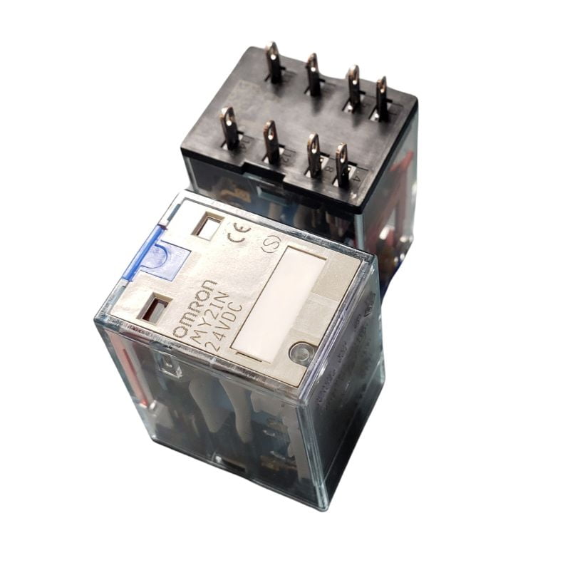 MY2IN-24VDC - RELAY DC 24V 2P2T 5A 8P SOL/SKT 1A/25VAC/3VDC - Walmart.com