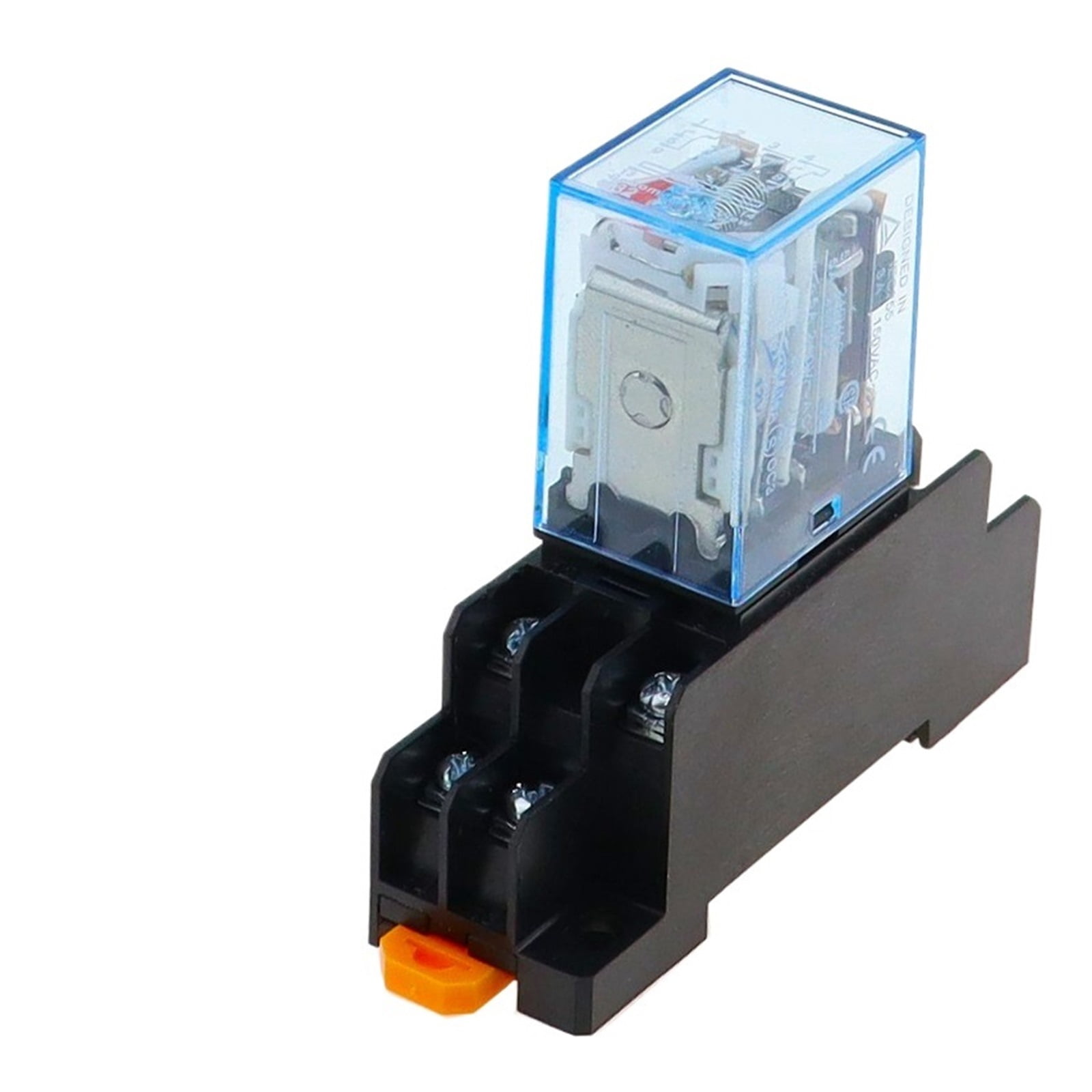 MY2NJ Relay Coil DPDT Electromagnetic Relay Switch with Socket Base AC 12V 24V 36V 48V 110V 220V ...