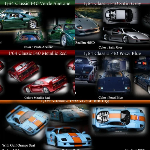 MY64 1:64 Classic F40 Resin Model Car - Walmart.com