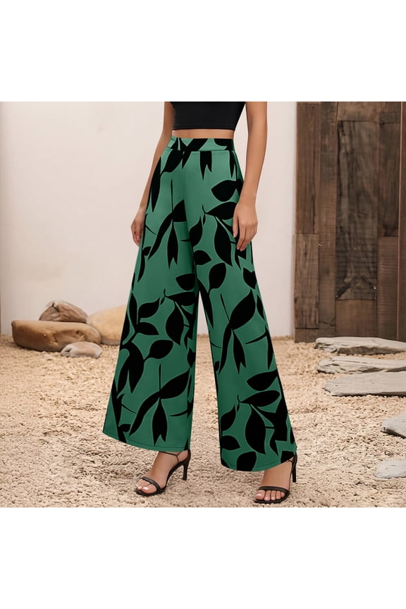 Tropical Print Pants
