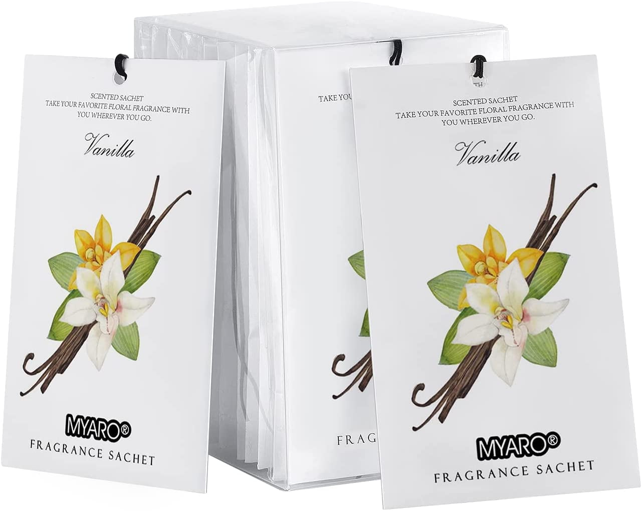 MYARO Vanilla Scented Sachets for Drawer and Closet,Long-Lasting ...