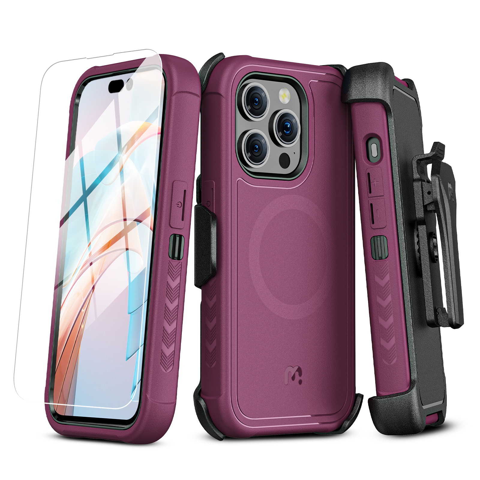 MYBAT Pro Shockproof Maverick Series Case for iPhone 15 Pro Max Case ...
