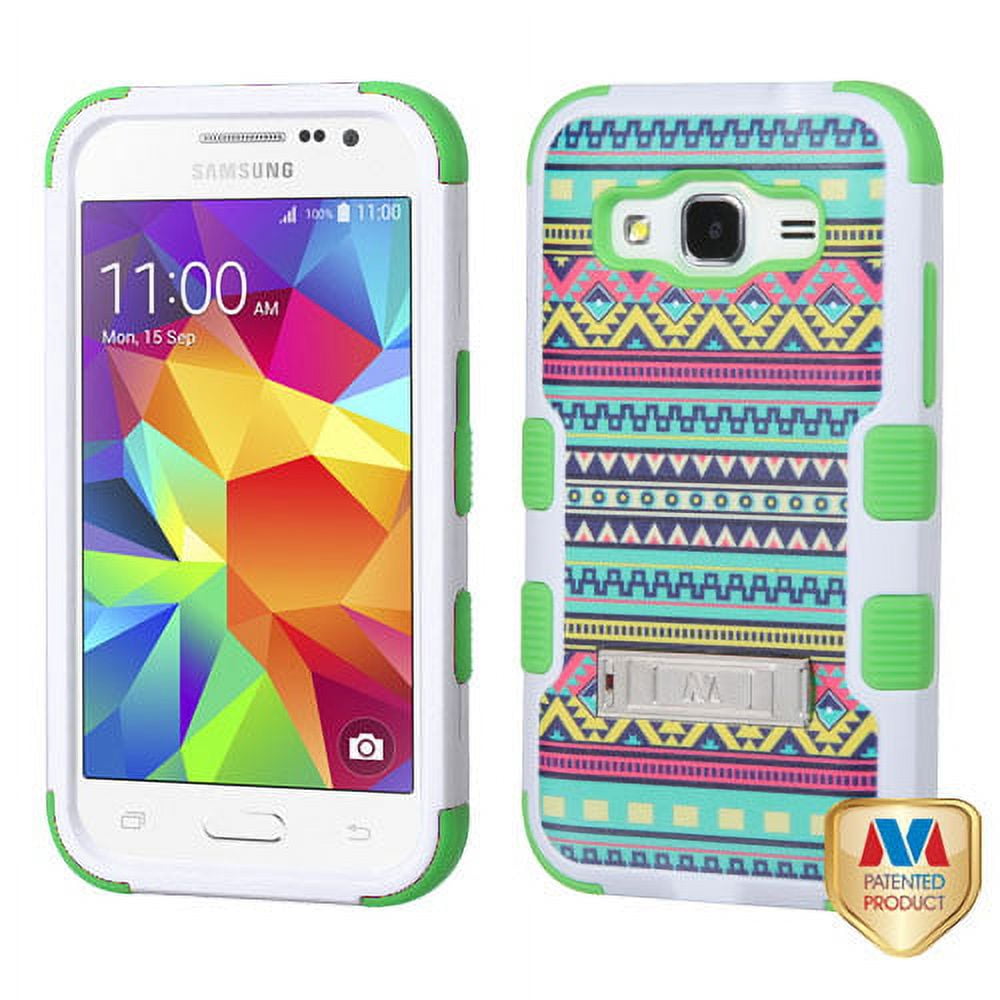 MYBAT Tribal Sun/Electric Green TUFF Hybrid Case (w/ Stand) for Galaxy ...