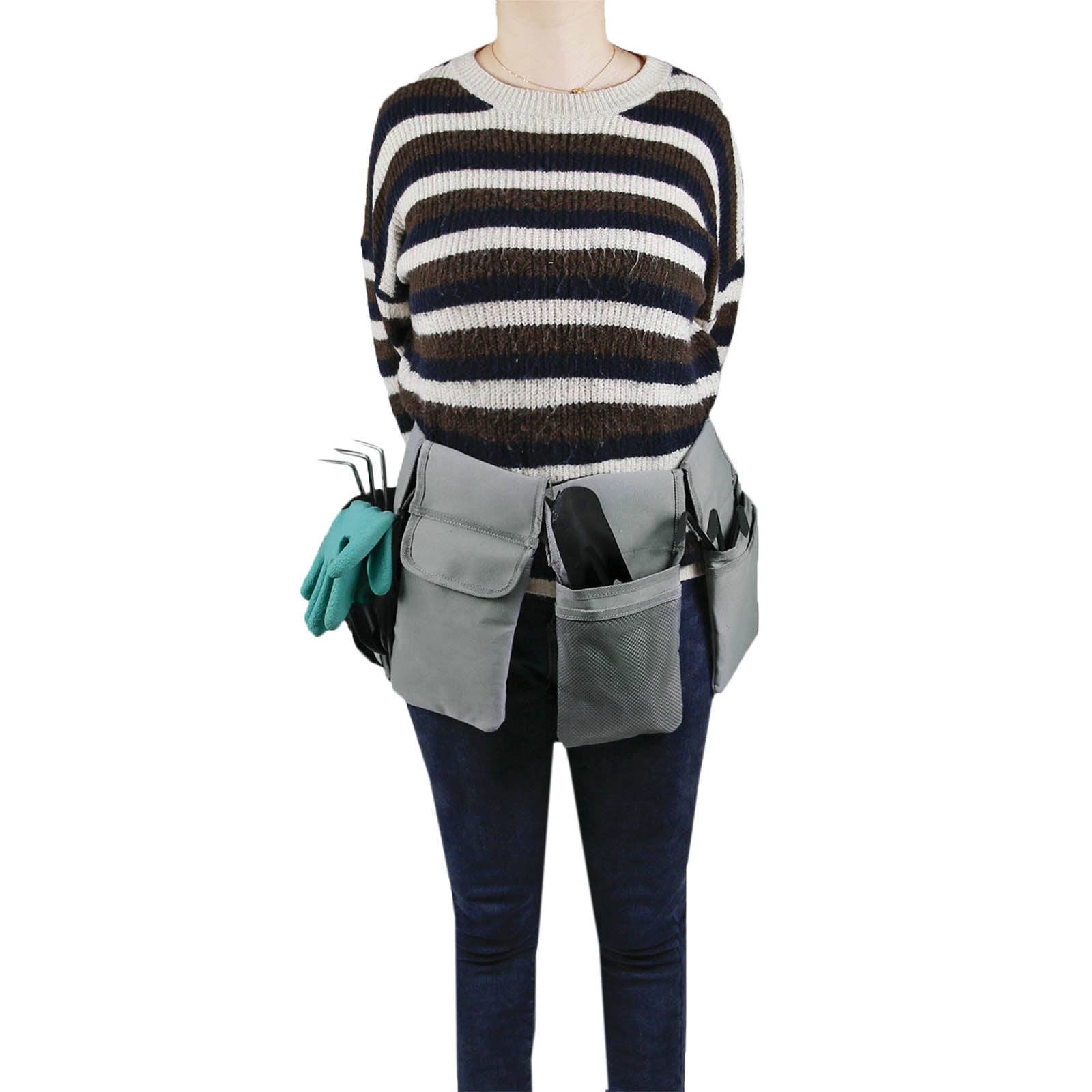 MYDAYS Gardening Tool Belt Bag，Canvas Waist Tool Apron Organizer ...
