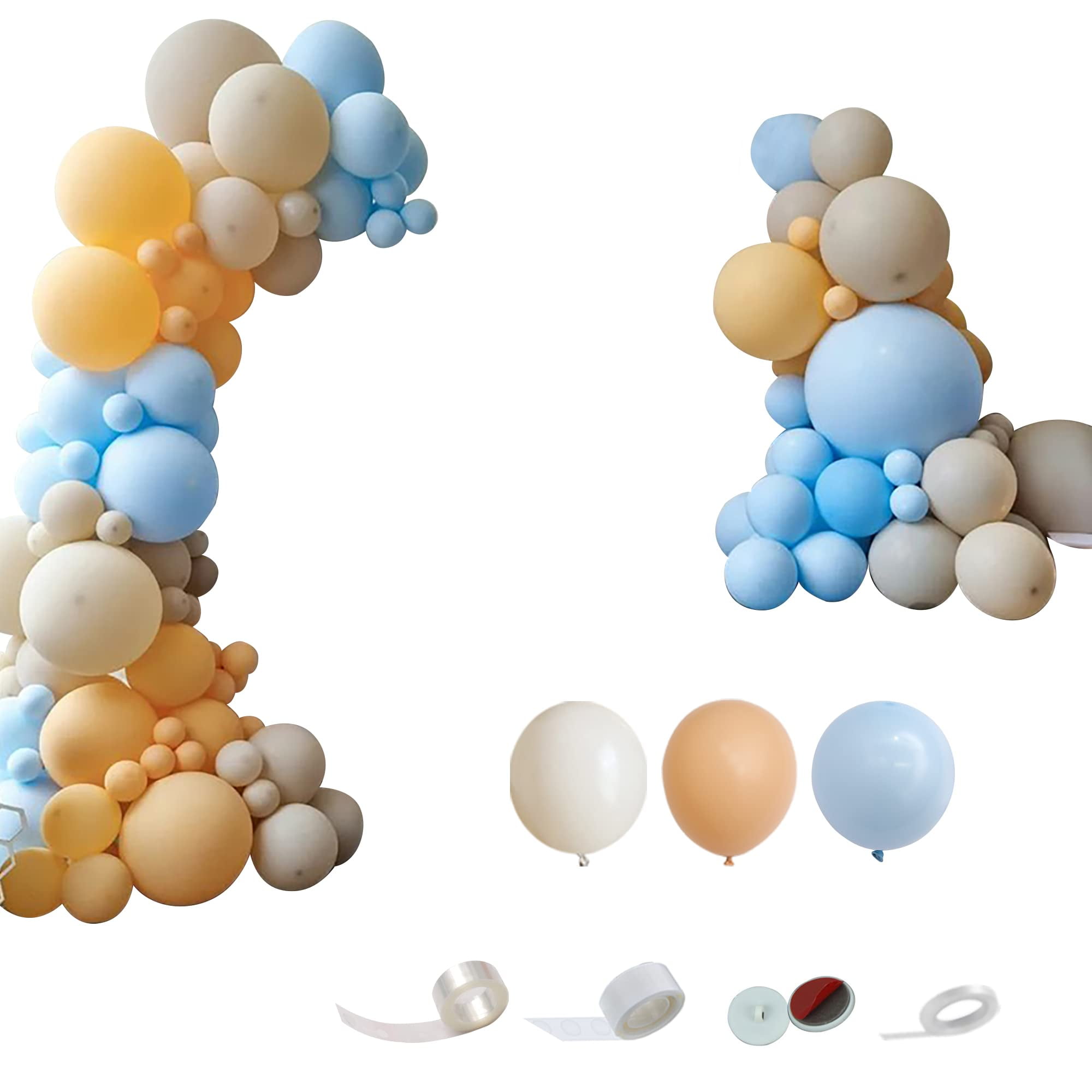 MYDECORBL Balloon Combinations,110 PCS MMF7 Cream Peach Balloon Garland ...