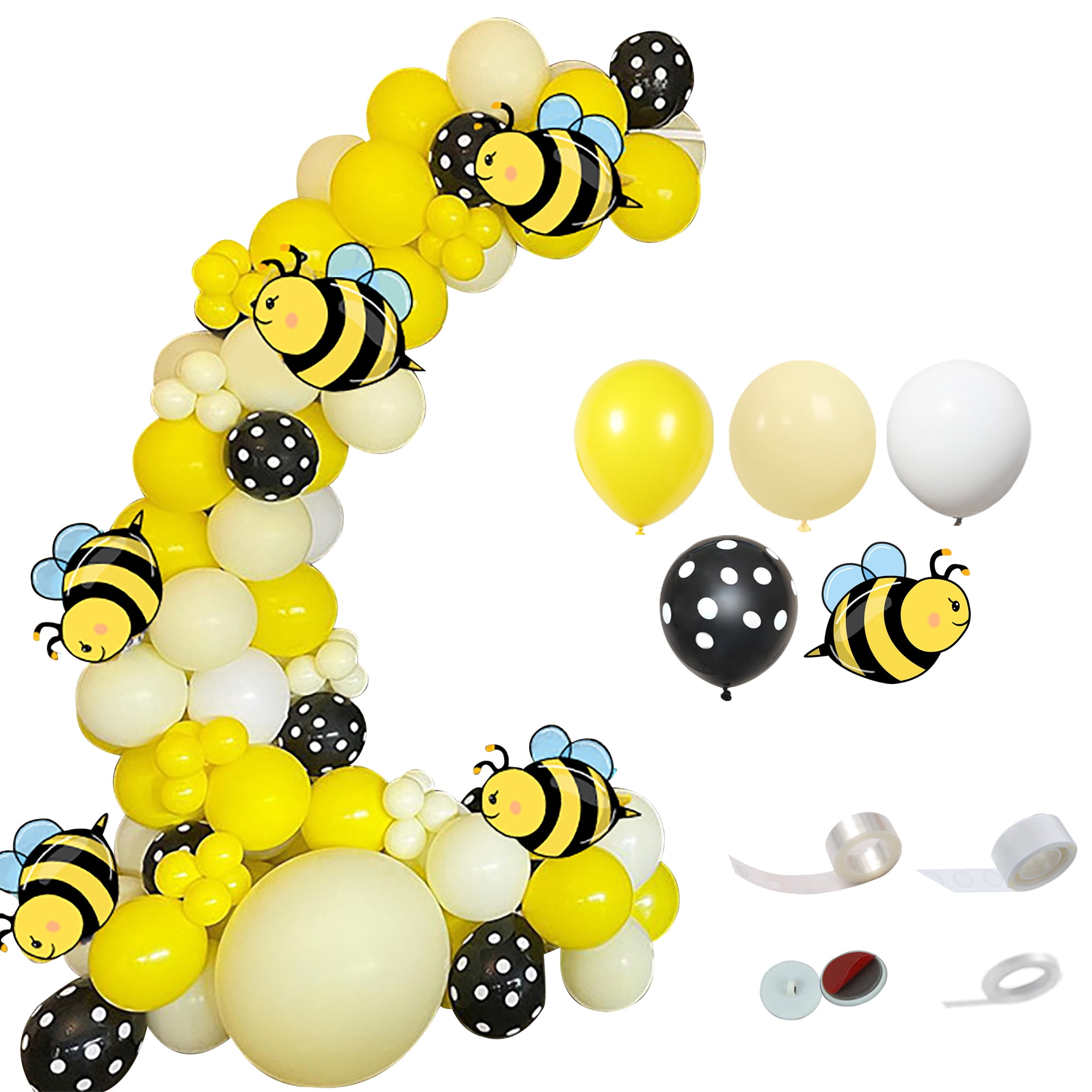 MYDECORBL Balloons Garland Arch Kit - 89PCS Matte And Macaroon Yellow ...