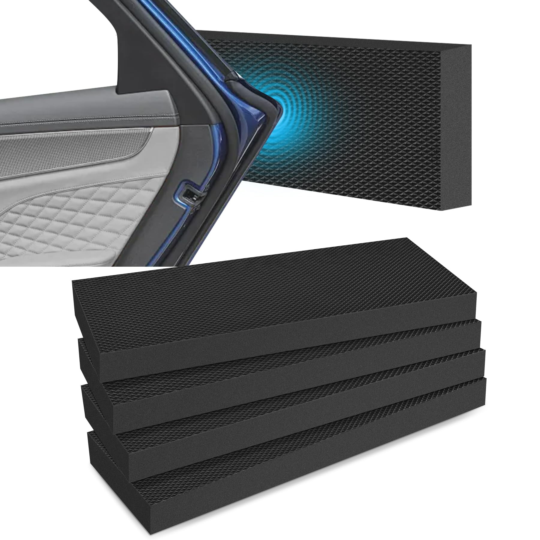 MYFAMIREA Garage Wall 4 Pack Car Door 1.18'' Ultra Thickness Garage ...