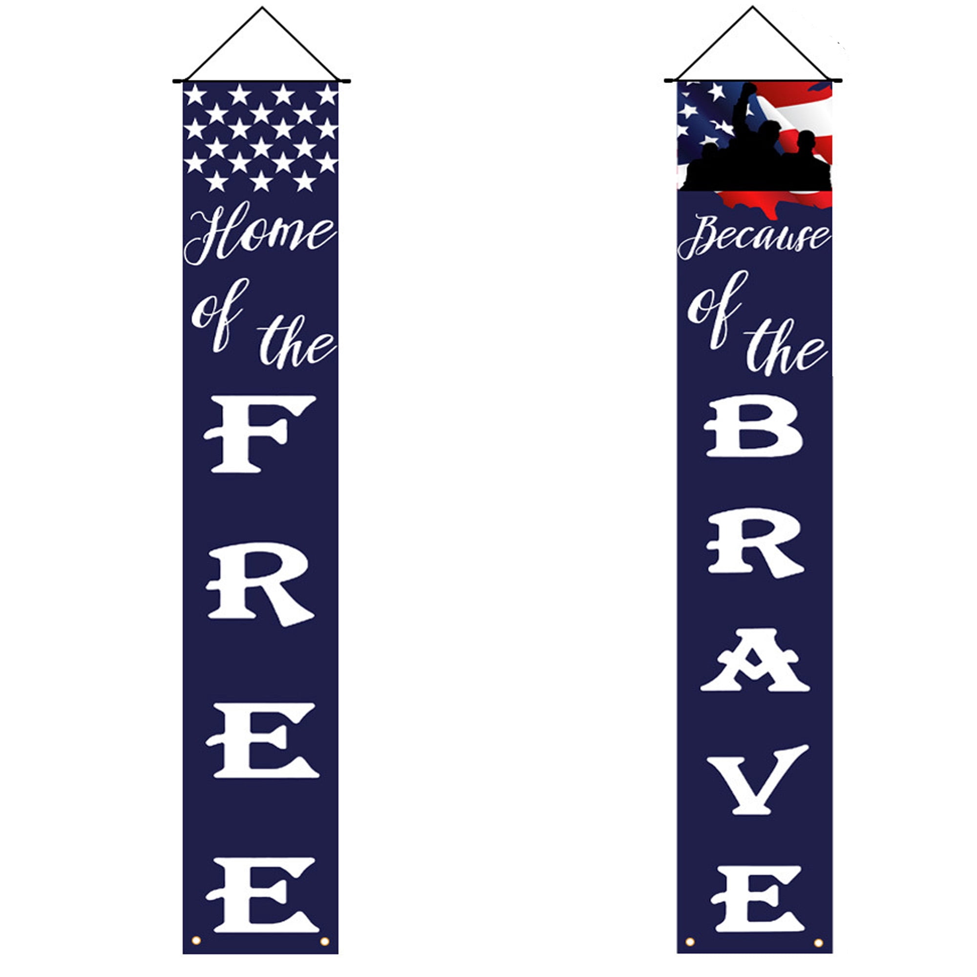 MYFLOCY 4th of July Independence Day Patriotic Porch Hanging American ...