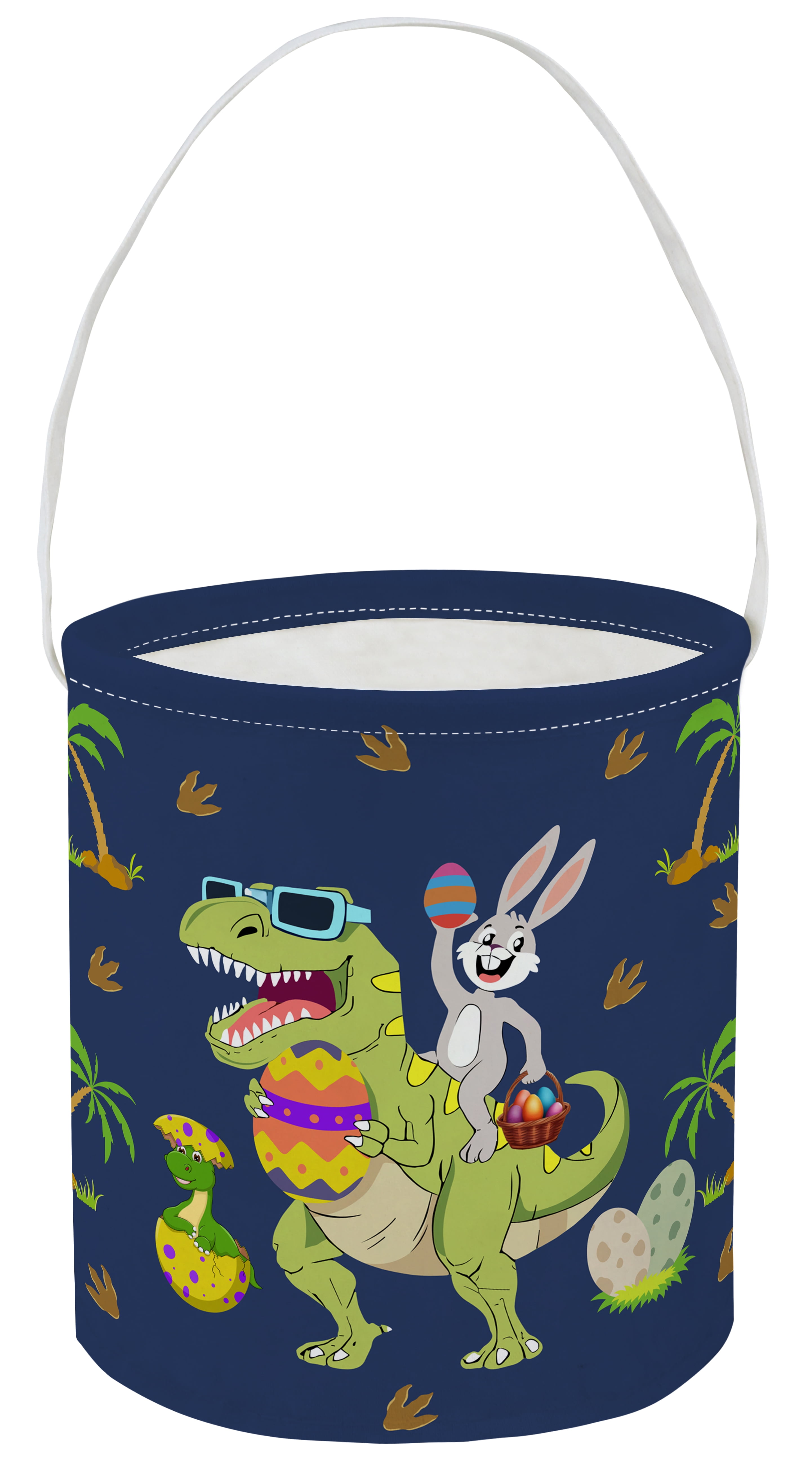 MYFLOCY Bunny Easter Basket for Kid Large Dinosaur Rabbit Spring Egg ...