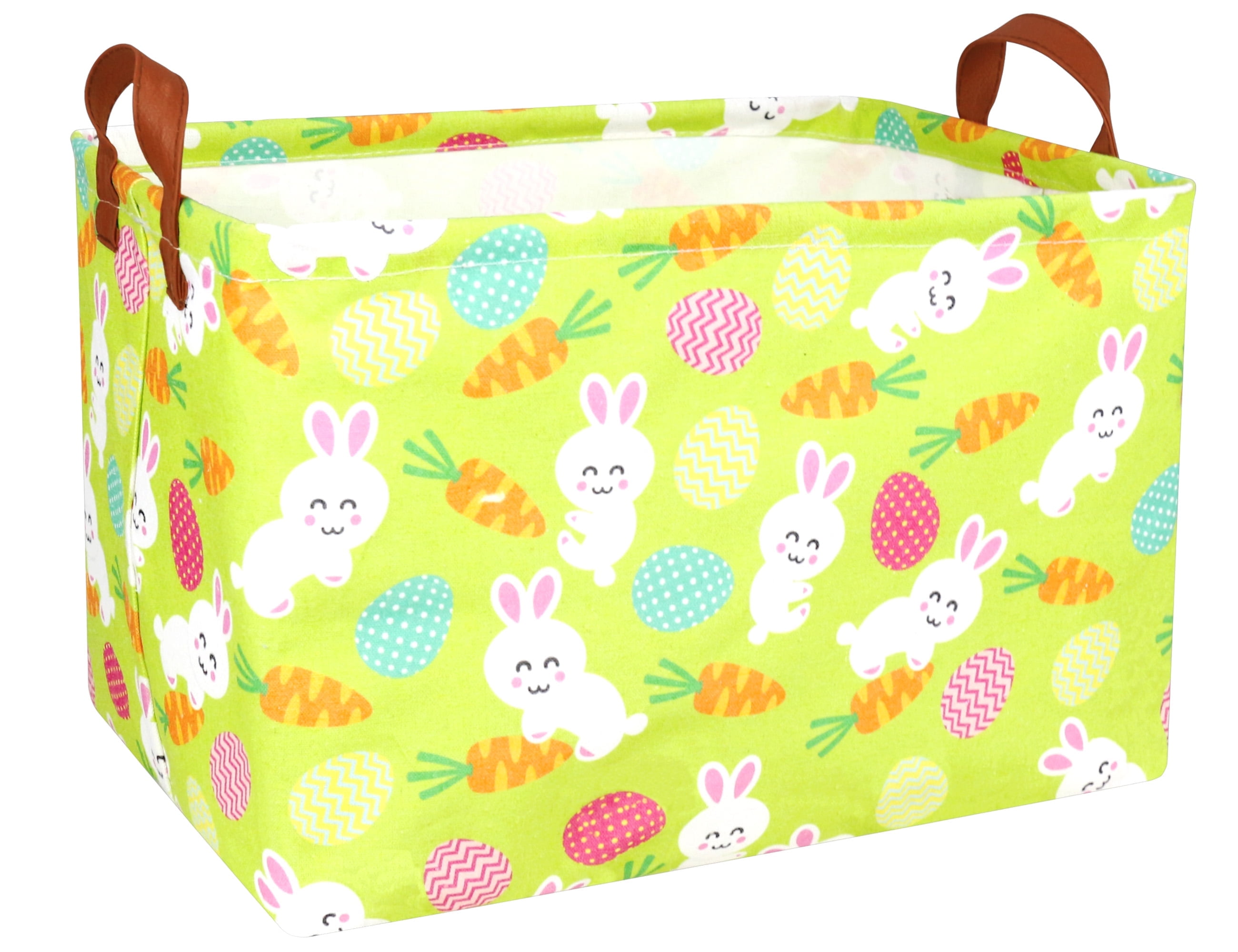 MYFLOCY Large Bunny Easter Basket for Kids Personalized Boy Storage Bin ...