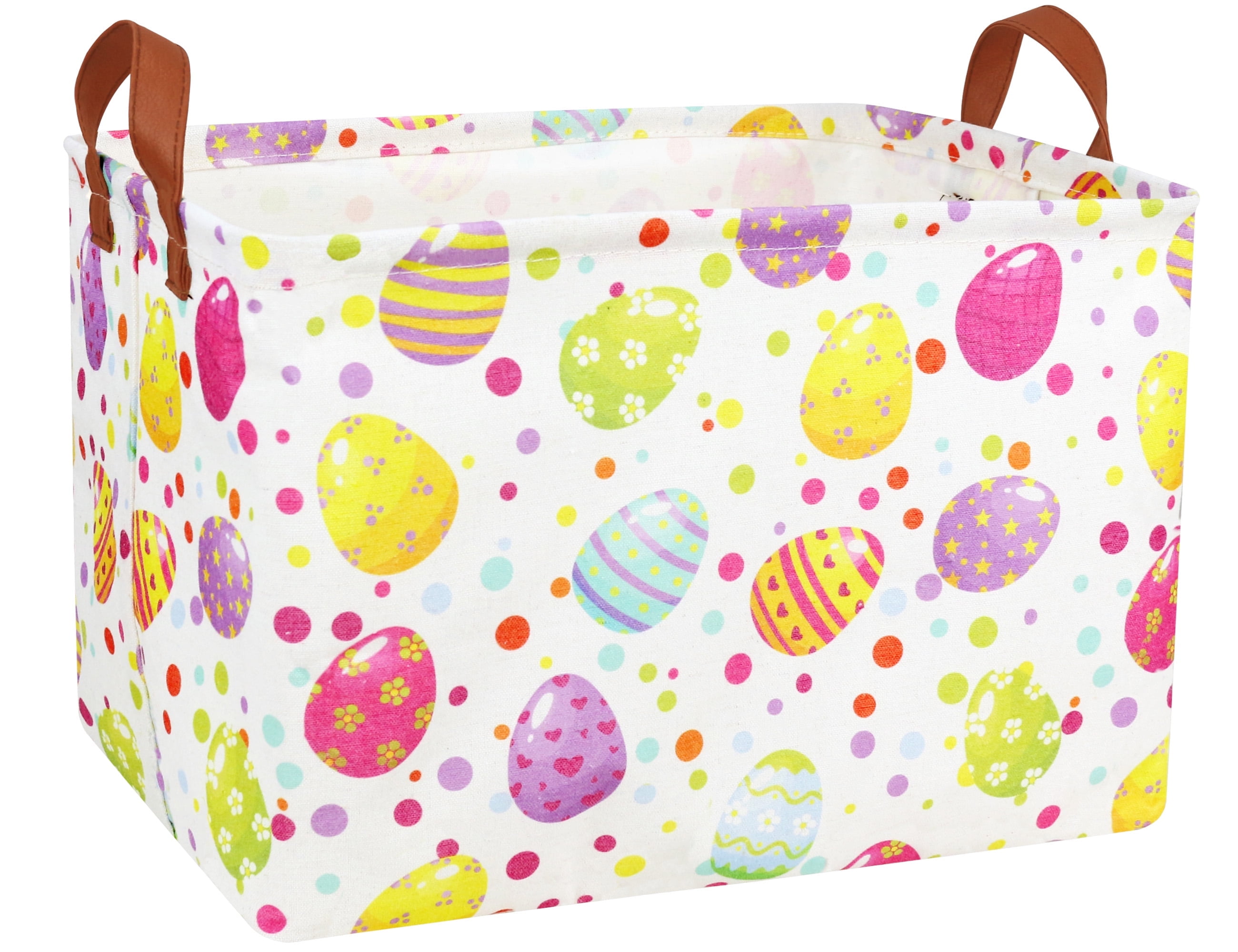MYFLOCY Large Easter Baskets Empty Boy Toy Storage Bin collapsible kid ...