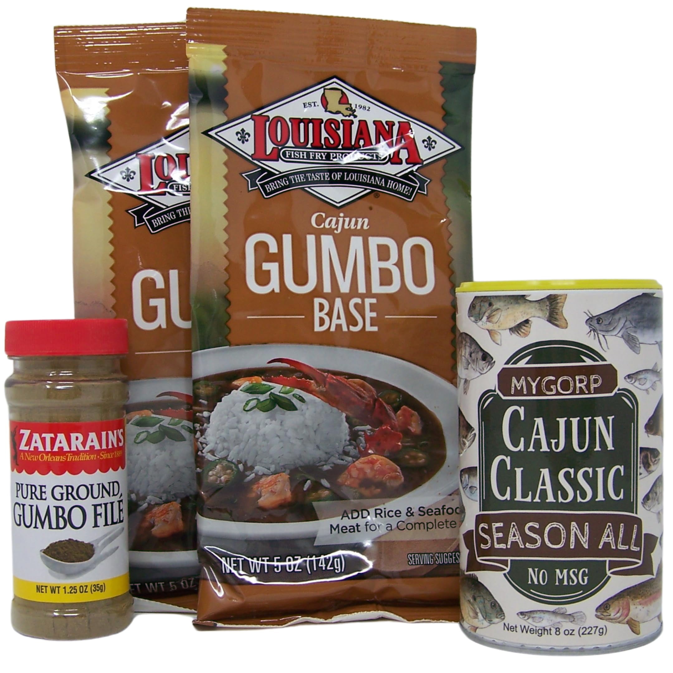 MYGORP 8-ounce Cajun Classic MSF2 Seasoning Bundle with Two Louisiana ...