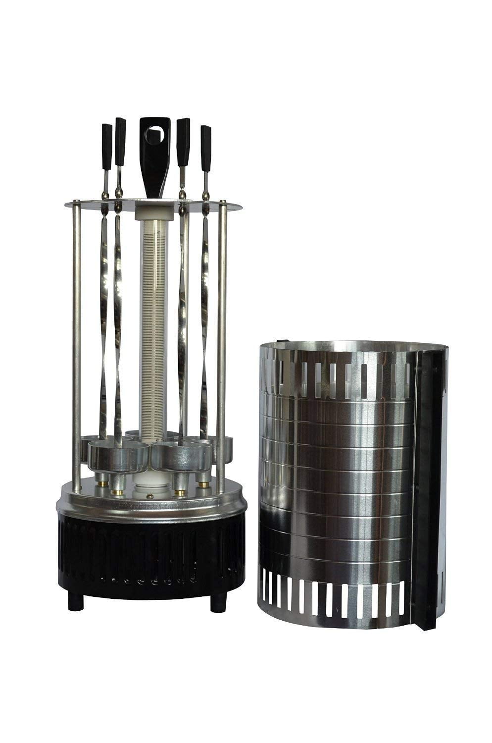 MYHEART Electric Power Vertical BBQ Grill Stainless Steel Broiler BBQ ...