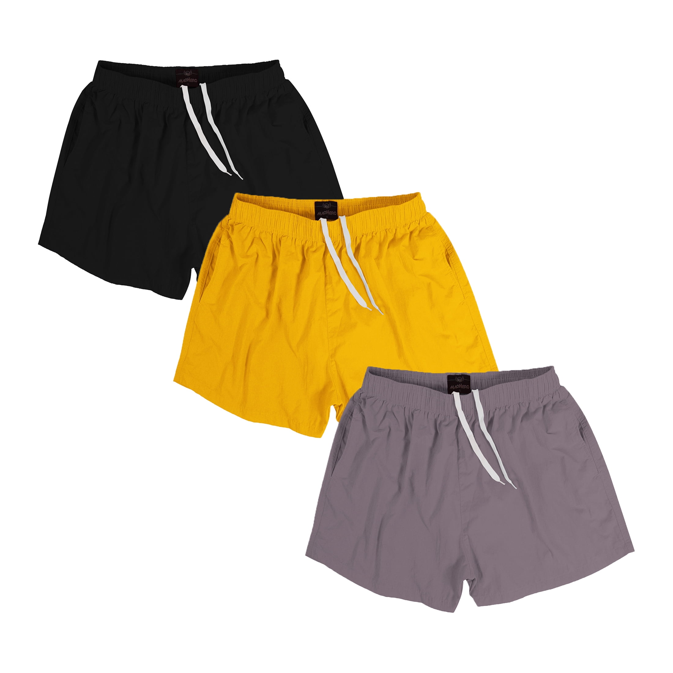 MYJAJAYI Men Swim Trunks with Mesh Lining 3 inch Elastic Waistband Mens ...