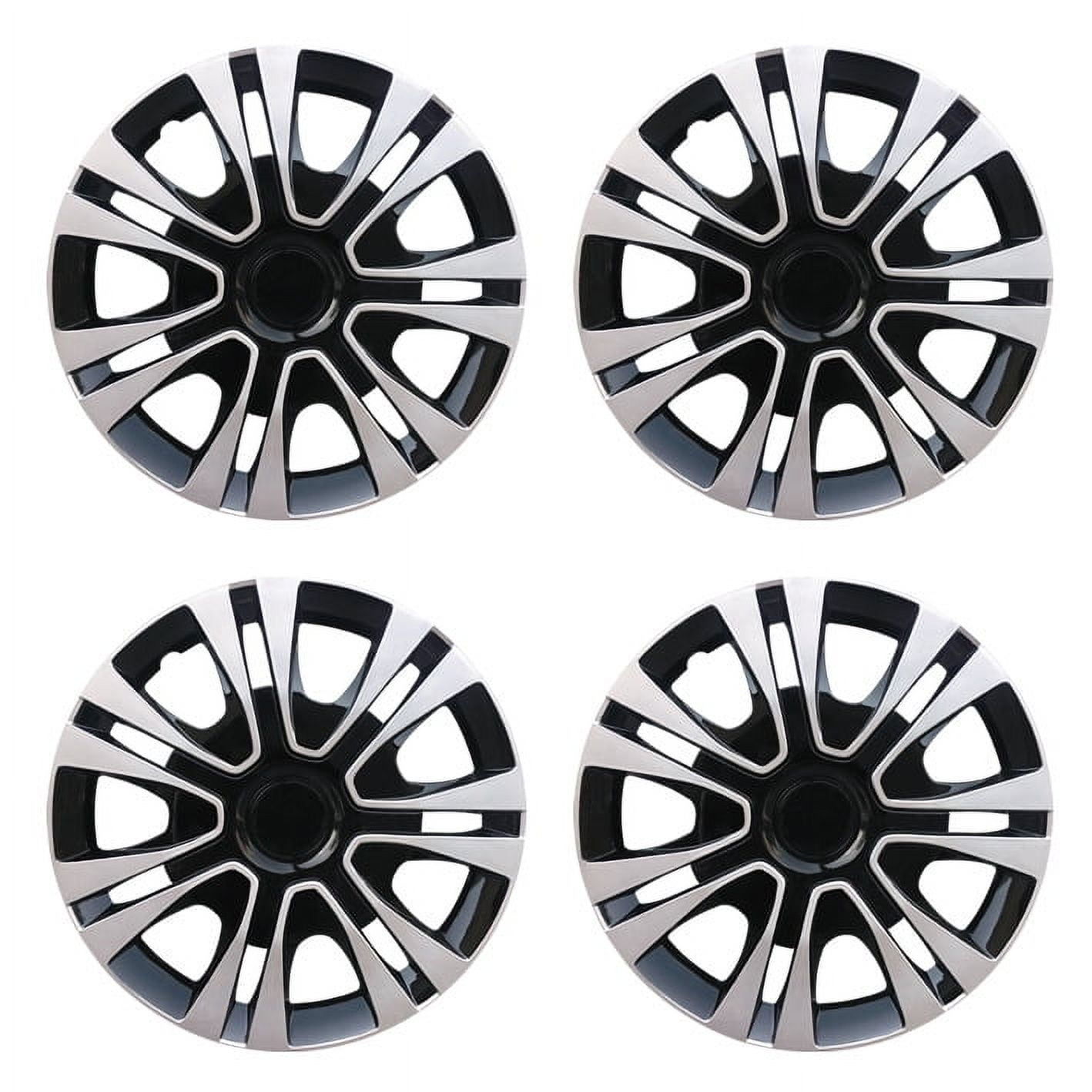 MYJTOPUS 4 pack 15 inch Universal Hubcap Wheel Covers， Silver - Walmart.com