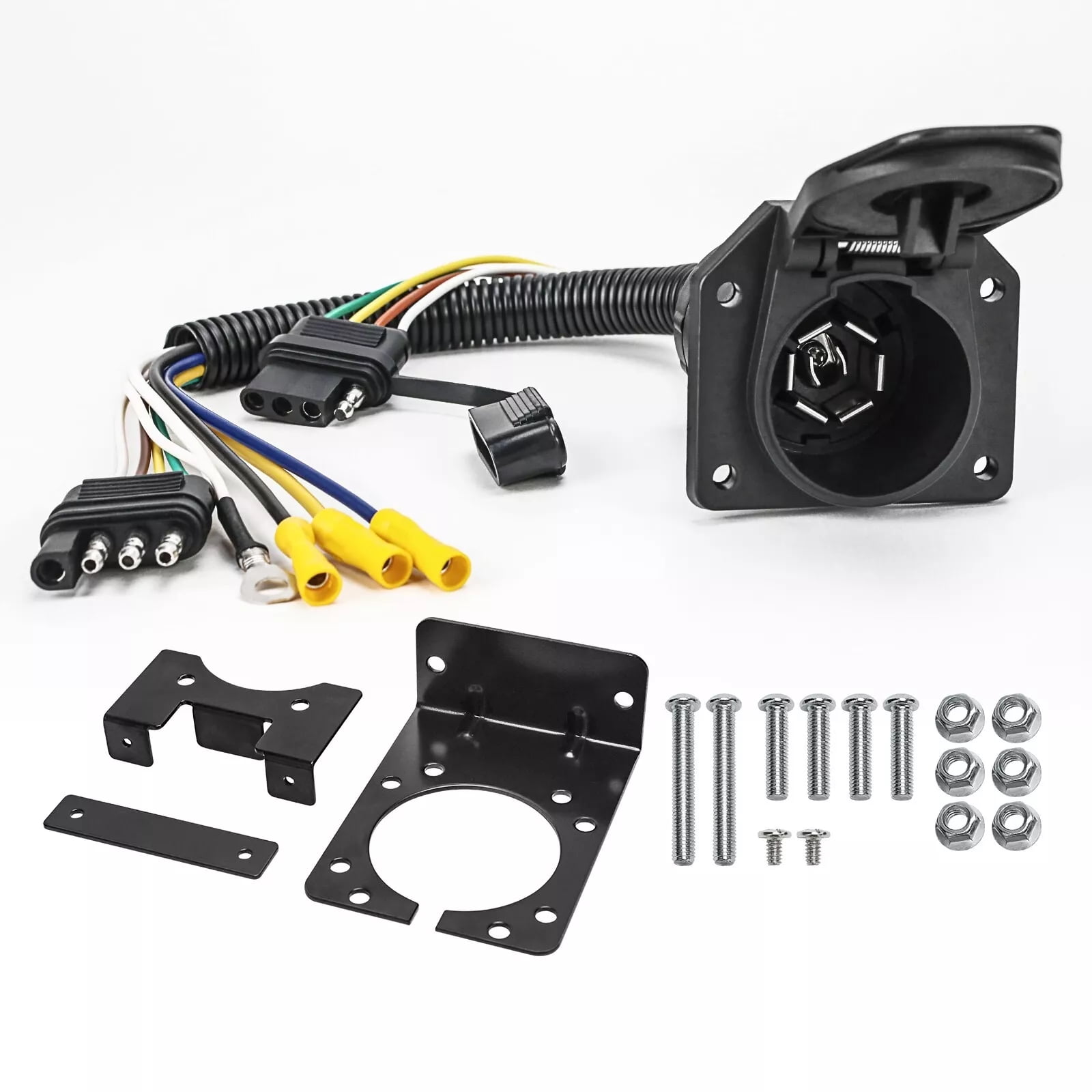 MYJTOPUS Multi-Tow 4 to 7-Way, Multi-Towing Trailer Adapter with ...