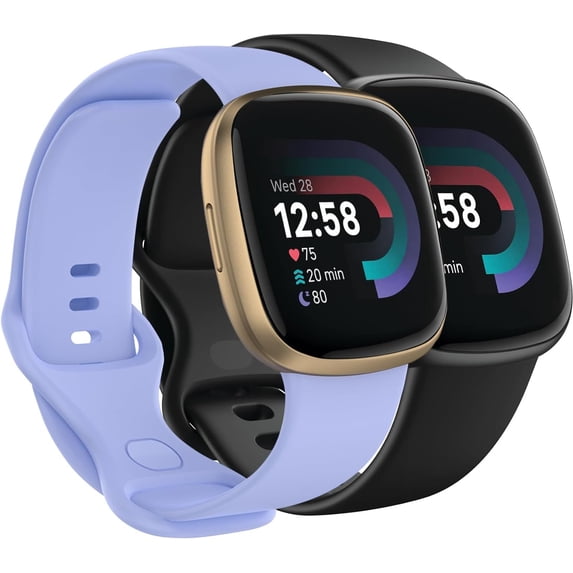 MYKOMI Band Compatible With Fitbit Versa 4 Bands for Women Men, Soft ...