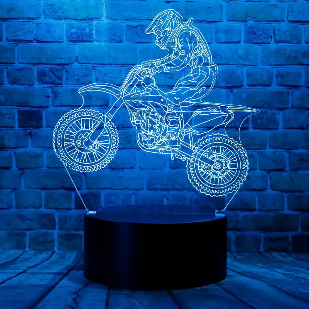 MYKOMI Cartoon Dirt Bike MTB Motocross Motorbike Motorcycle 3D Optical ...