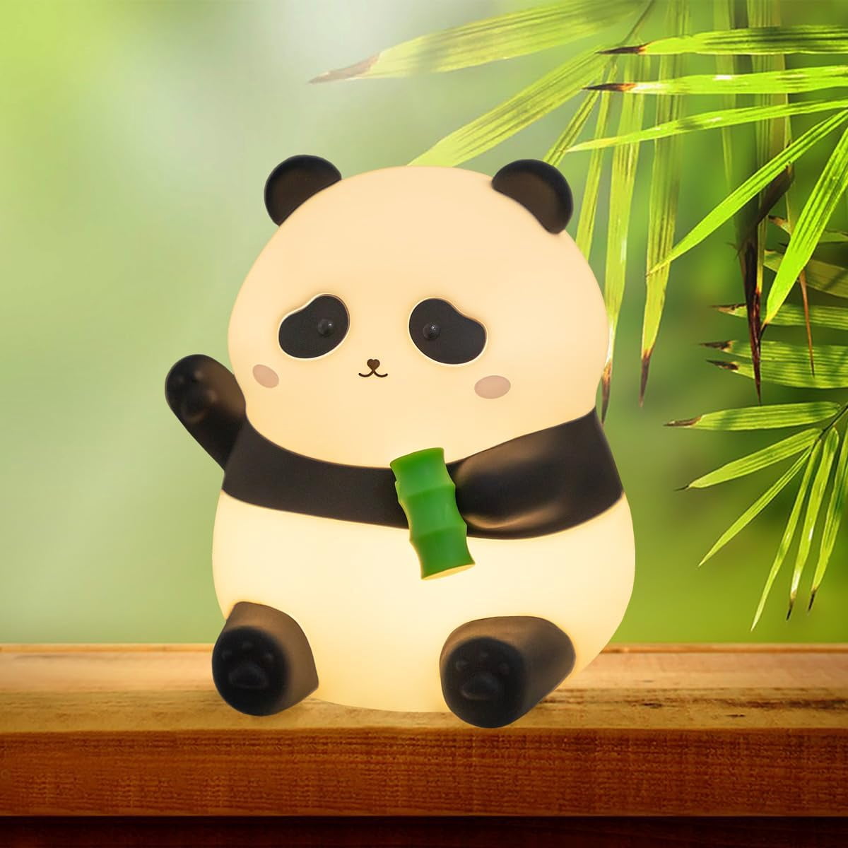 MYKOMI Cute Panda Night Light for Kids, LED Squishy Panda Lamp ...