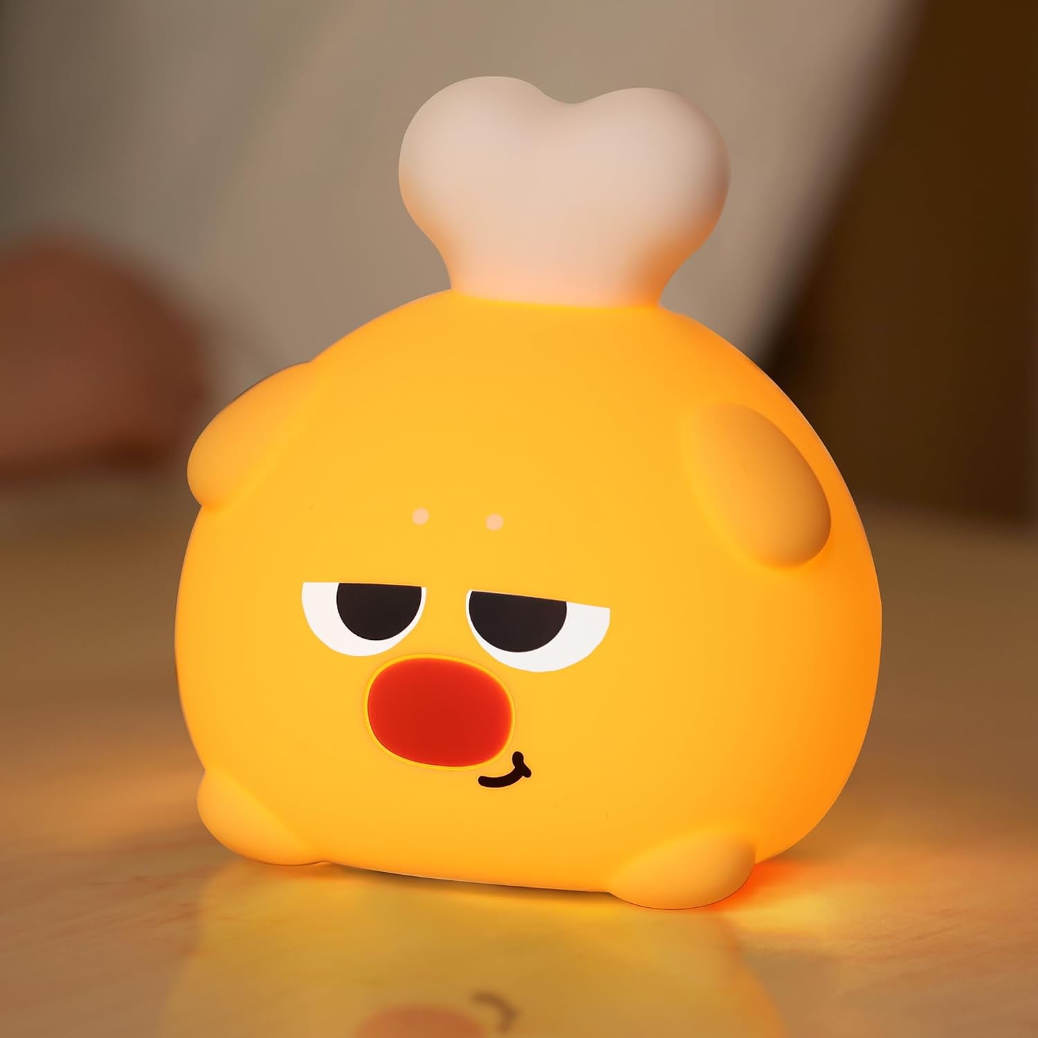 MYKOMI Drumstick Dog Night Light, Cute Silicone Nursery Night Light ...