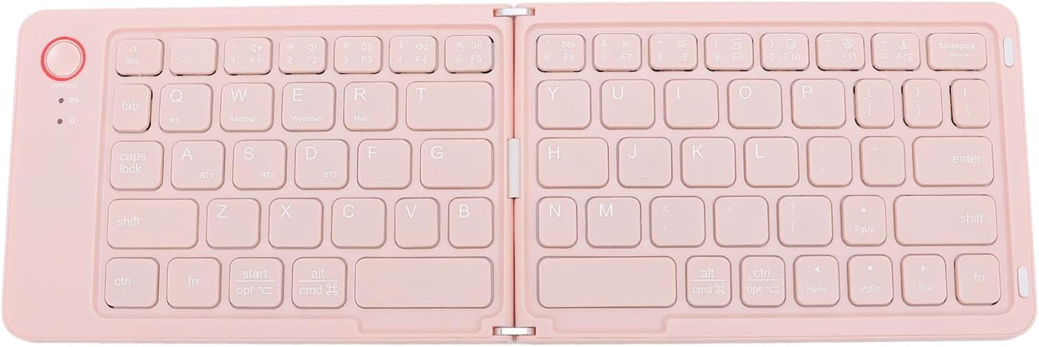 MYKOMI Foldable BT Keyboard,67 Keys Pocket Folding Keyboard with Stand ...