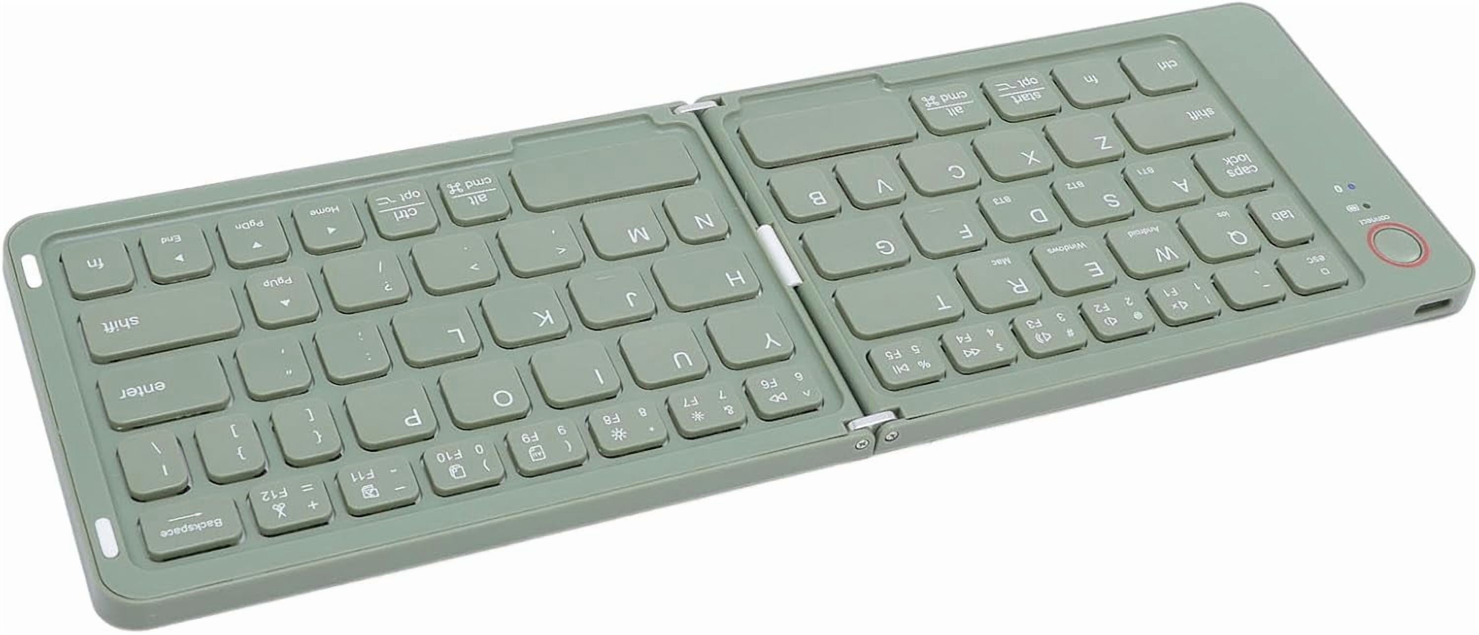 MYKOMI Foldable Bluetooths Keyboard, Magnetic Ultra Slim Folding ...