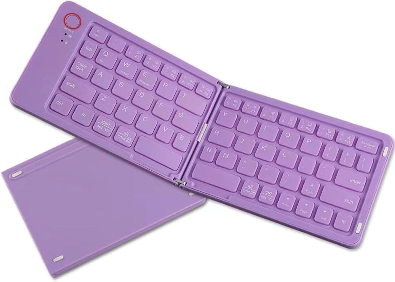 MYKOMI Foldable Keyboard, 67 Keys Magnetic Slim Bluetooth Keyboard with ...