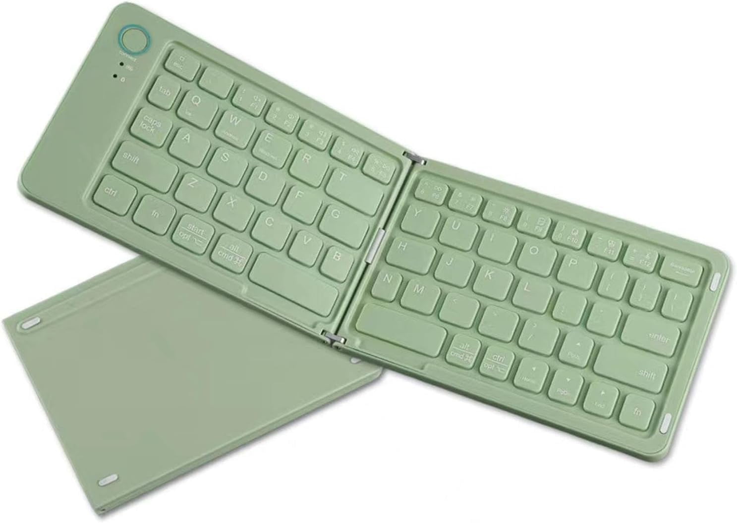 MYKOMI Foldable Keyboard, 67 Keys Magnetic Slim Bluetooth Keyboard with ...