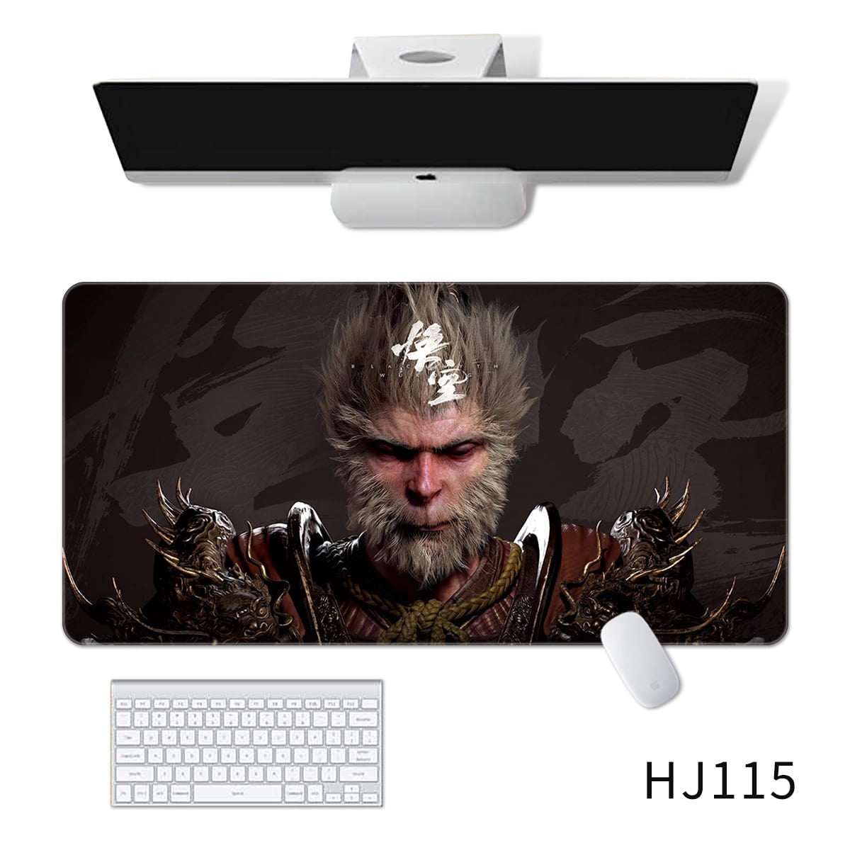 MYKOMI Game Black Myth: Wukong Mouse Pad Rubber Mouse Mat Anti-Slip ...