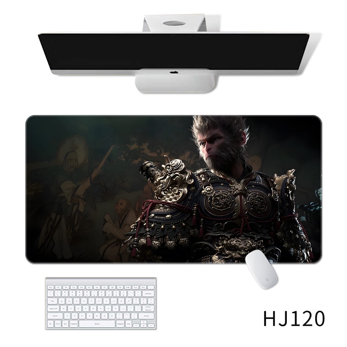 MYKOMI Game Black Myth: Wukong Mouse Pad Rubber Mouse Mat Anti-Slip ...