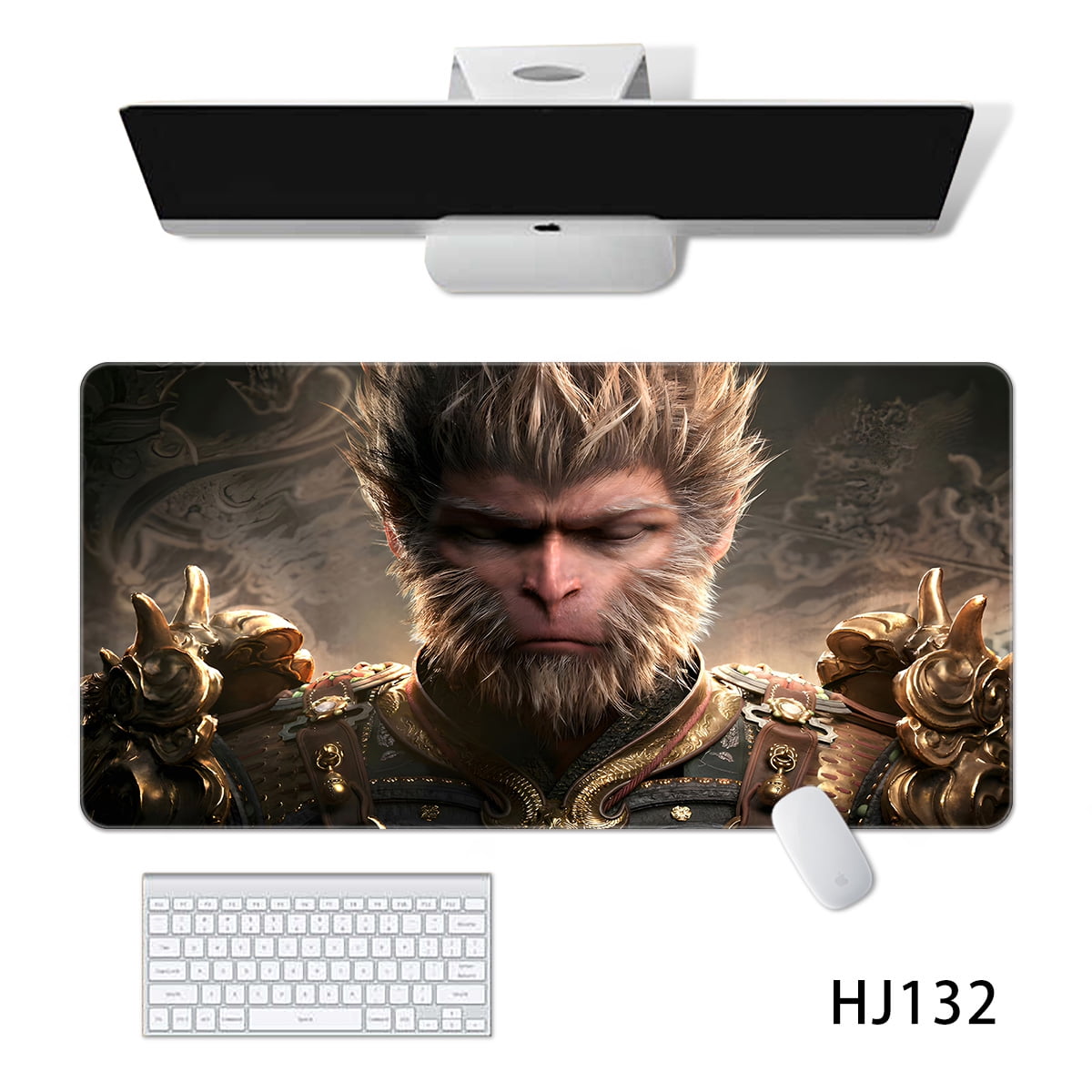 MYKOMI Game Black Myth: Wukong Mouse Pad Rubber Mouse Mat Anti-Slip ...