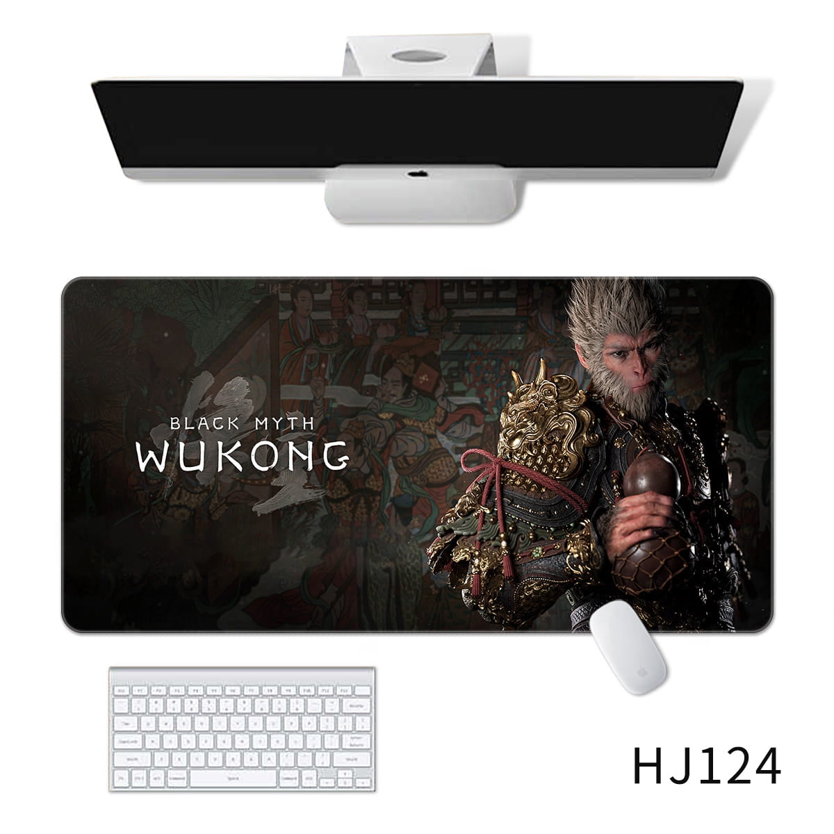 MYKOMI Game Black Myth: Wukong Mouse Pad Rubber Mouse Mat Anti-Slip ...