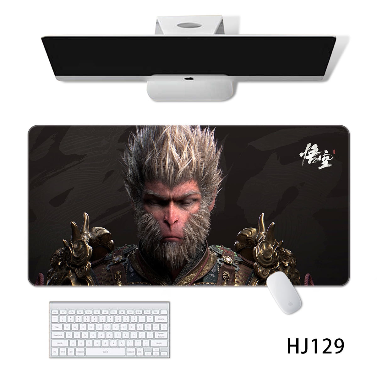 MYKOMI Game Black Myth: Wukong Mouse Pad Rubber Mouse Mat Anti-Slip ...