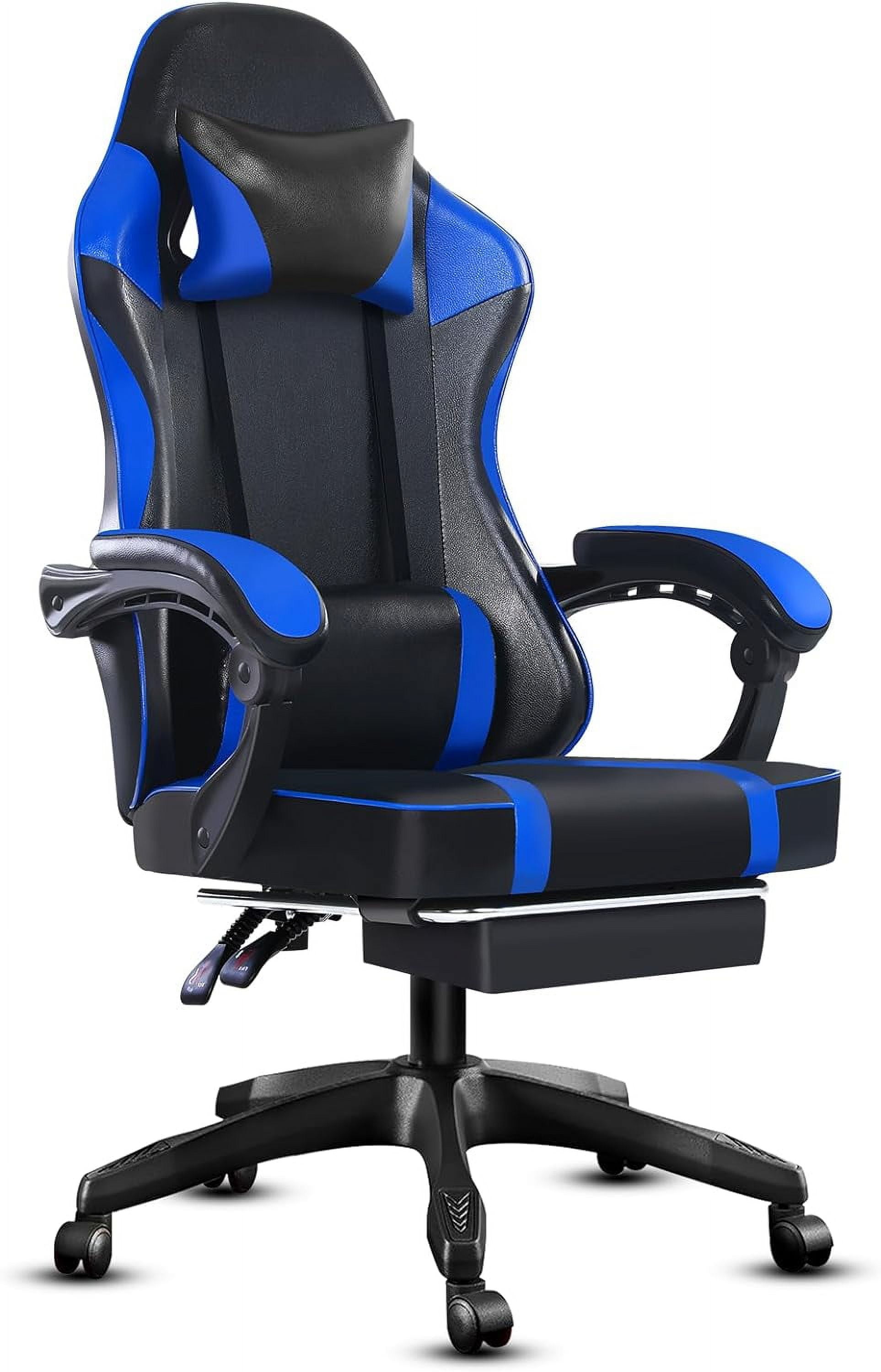 MYKOMI Gaming Chair, Computer Chair with Footrest and Lumbar Support ...