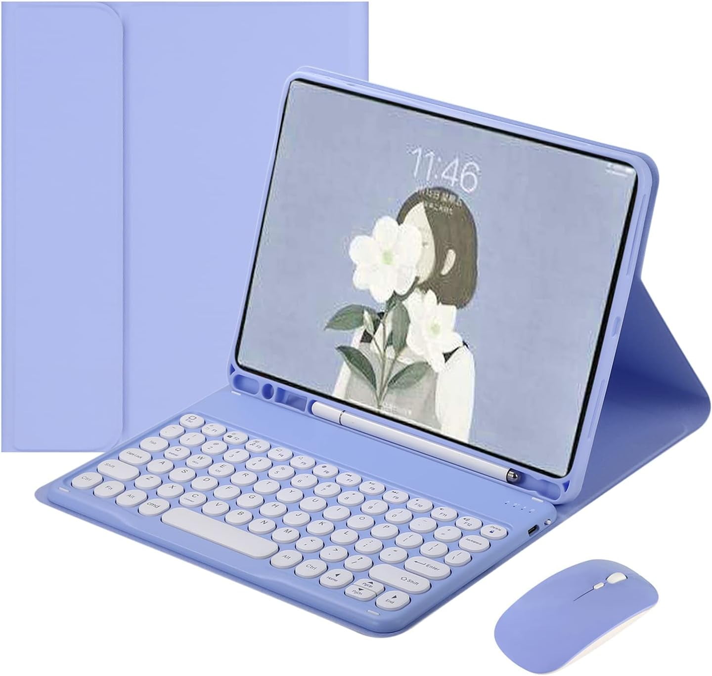 MYKOMI Keyboard Mouse for Galaxy Tab A7 10.4 inch (SM-T500/T505/T507 ...