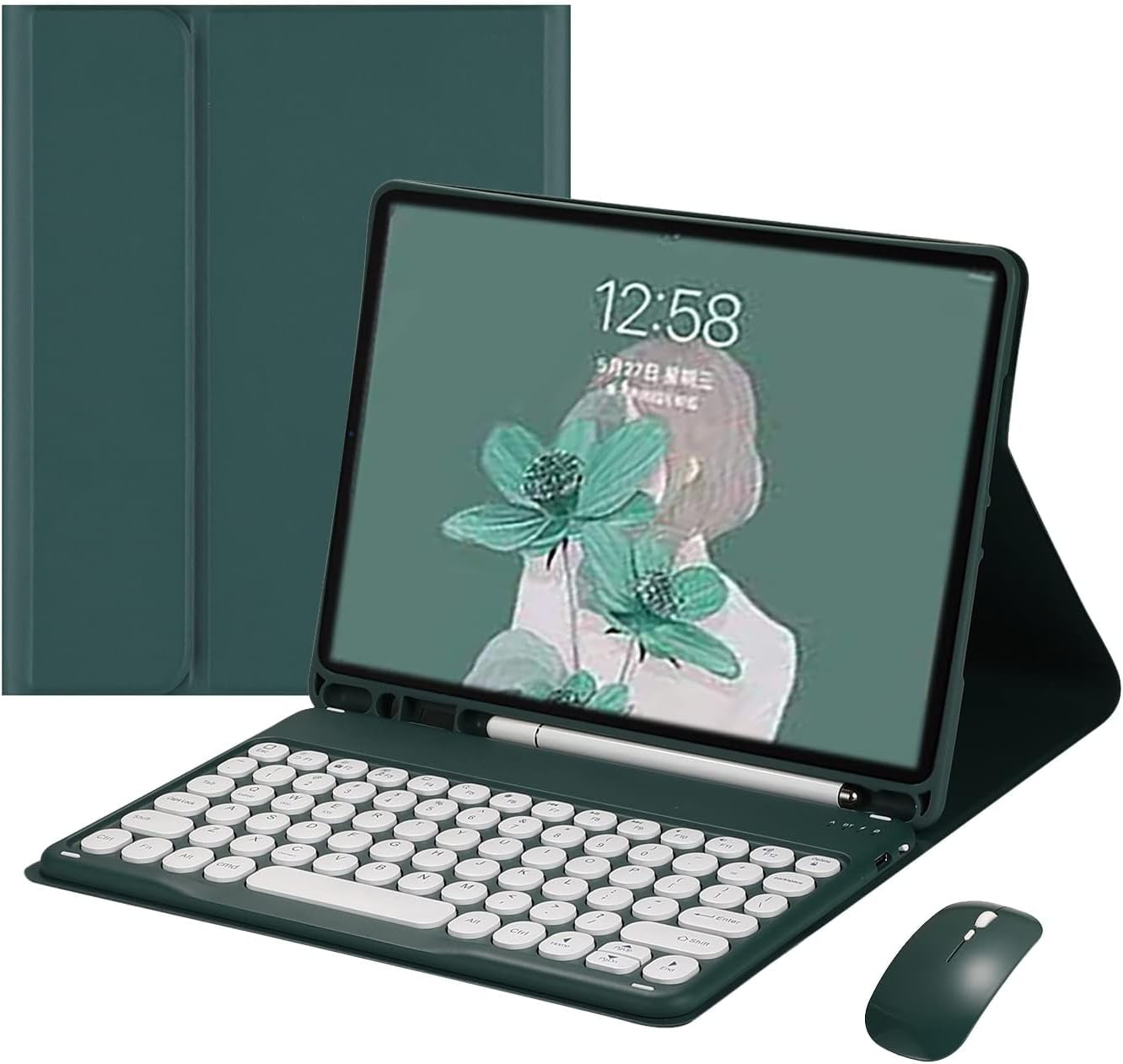 MYKOMI Keyboard Mouse for Galaxy Tab A8 10.5 inch Tablet 2022 SM-X200 ...