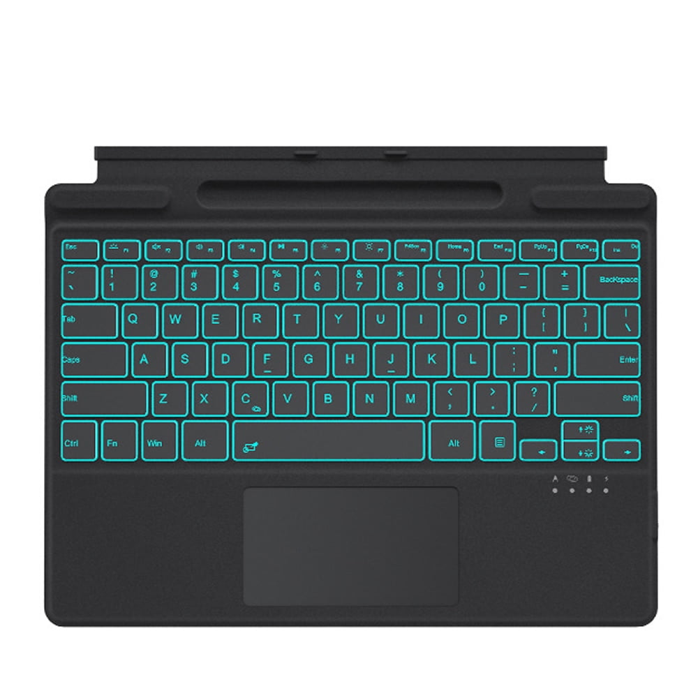 MYKOMI Keyboard for Surface Pro 10/9/8/X, 7 Color Backlight Keyboard ...