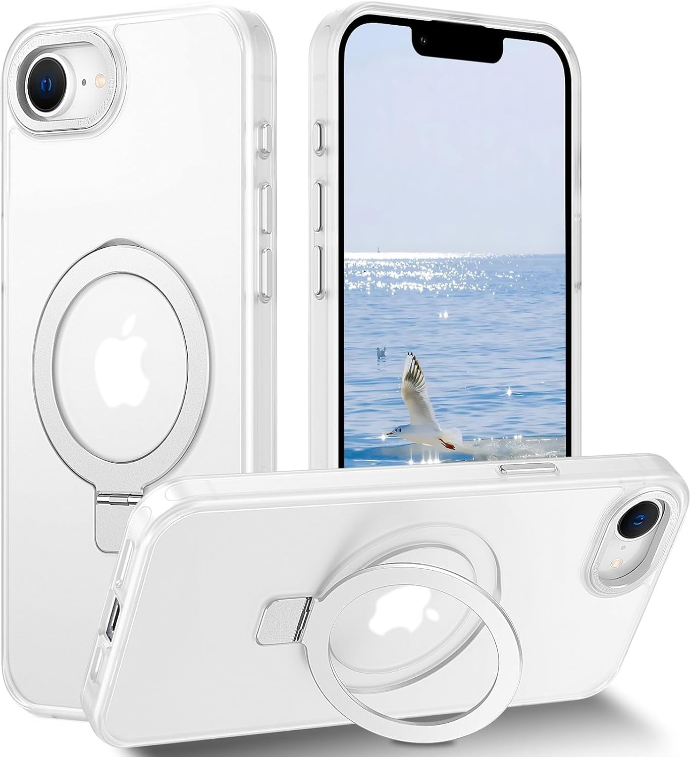 MYKOMI Magnetic for iPhone 16e Case with Invisible Stand, [10 FT Drop ...