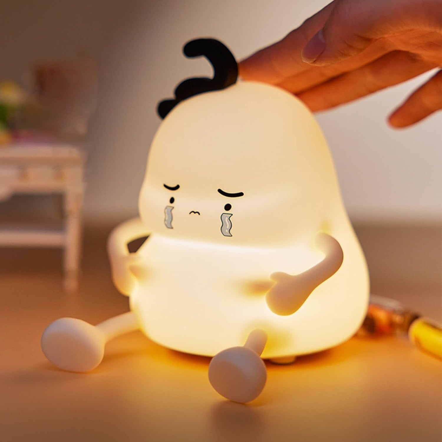 MYKOMI Night Light for Kids, Cute Silicone Squishy Night Lamp, 3 Level ...