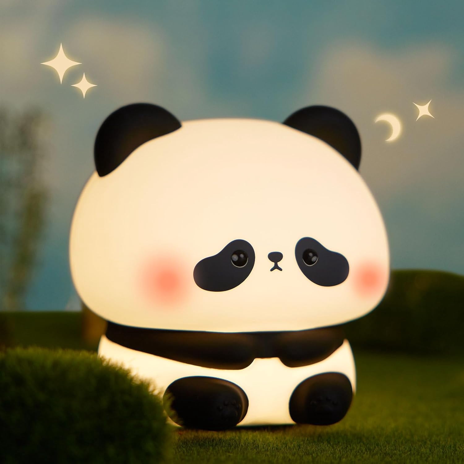 MYKOMI Panda Night Light, Cute Panda Gifts, Squishy Dimmable Led Panda ...