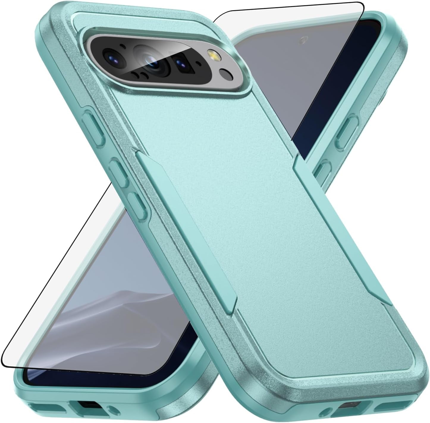 MYKOMI Phone Case Compatible with Google Pixel 9 Pro XL Tempered Glass ...