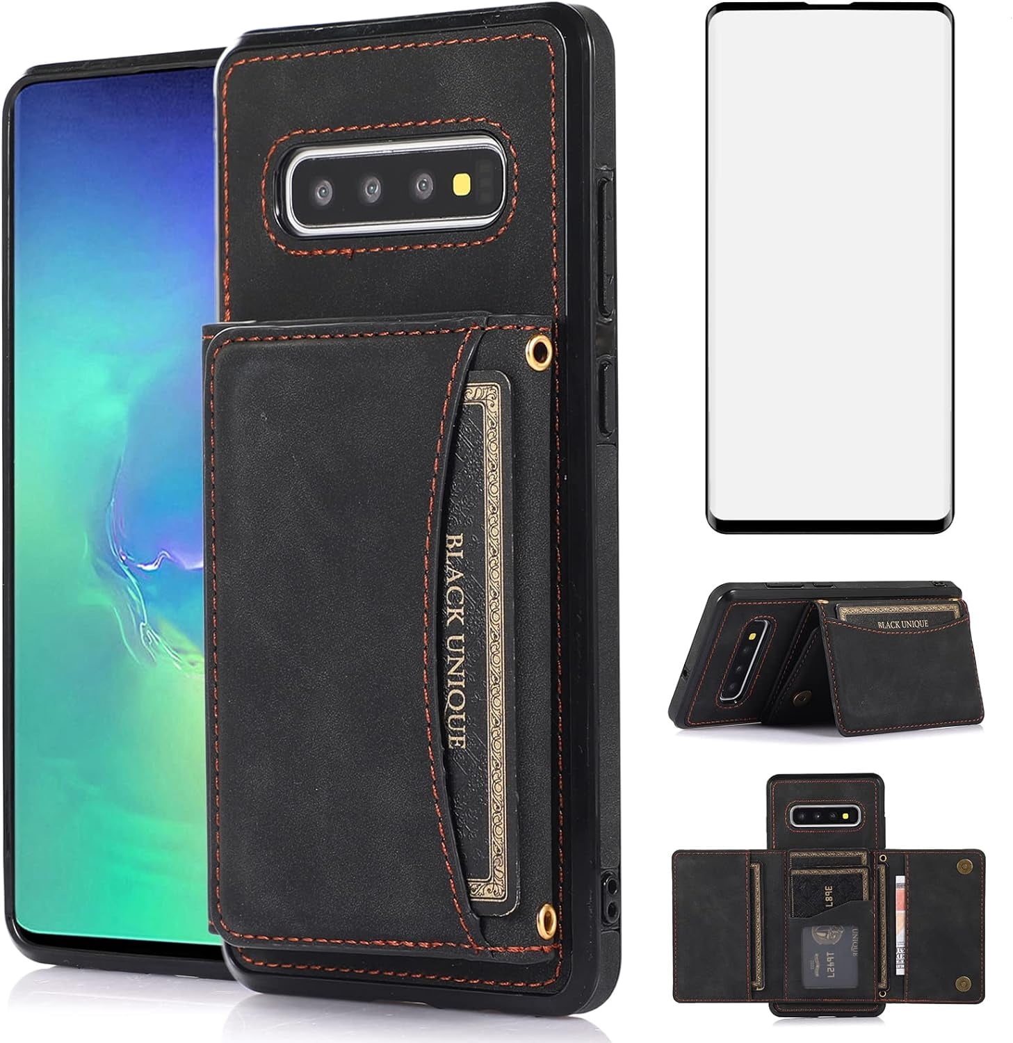 MYKOMI Phone Case for Samsung Galaxy S10 Plus Wallet Cover with HD ...