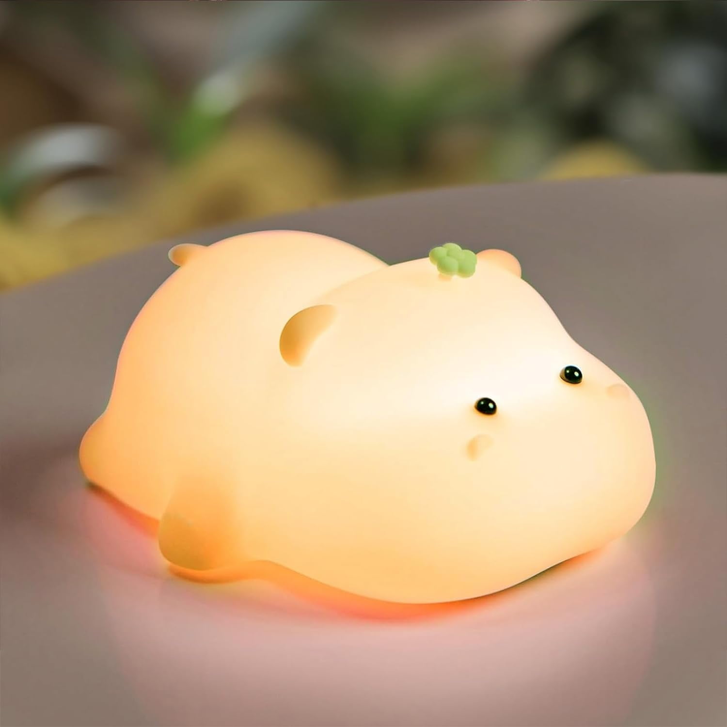 MYKOMI Hippo Night Light, LED Squishy Cute Lamp, Night Light for Kids ...