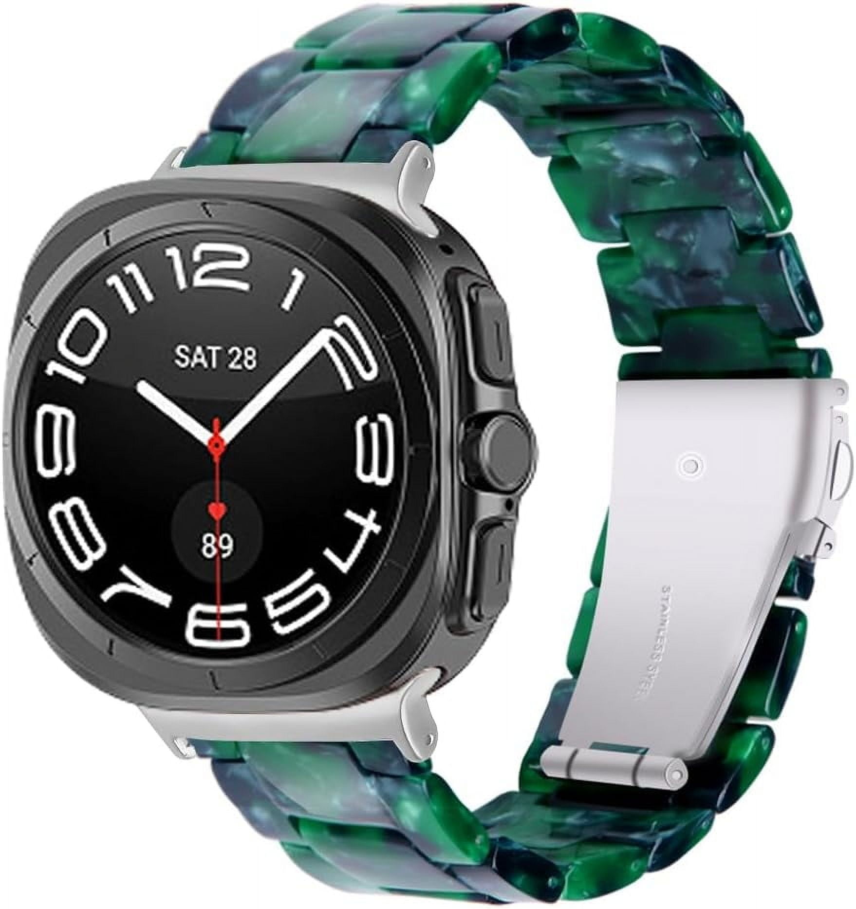 MYKOMI Resin Watch Band Compatible with Samsung Galaxy Watch 8 40mm ...