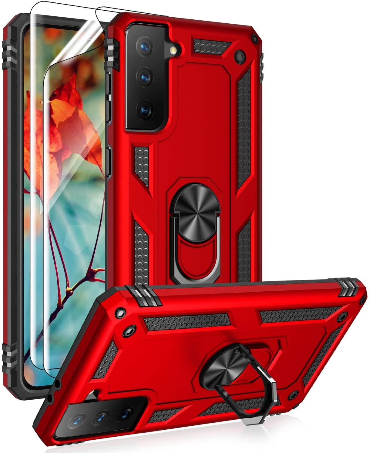 MYKOMI for Samsung Galaxy S21 5G Case with HD Screen Protectors ...